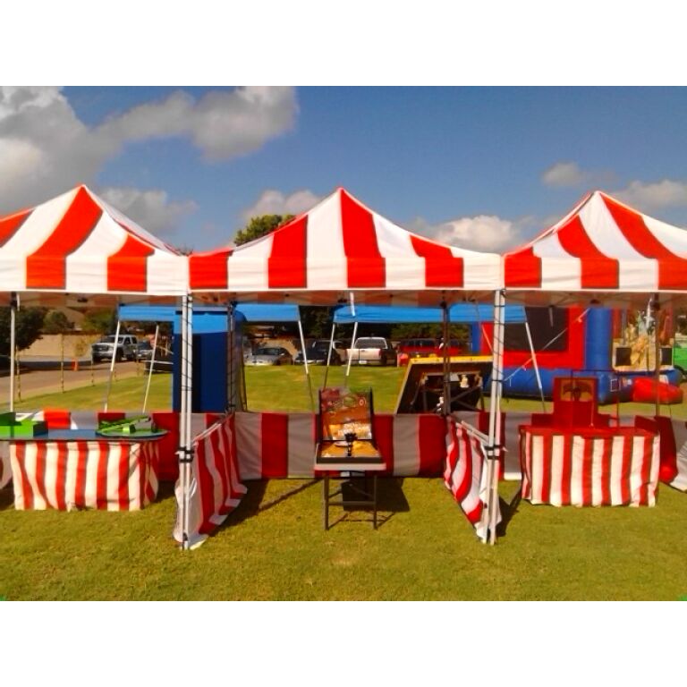 RED/WHITE CARNIVAL TENT – TEXAS ENTERTAINMENT