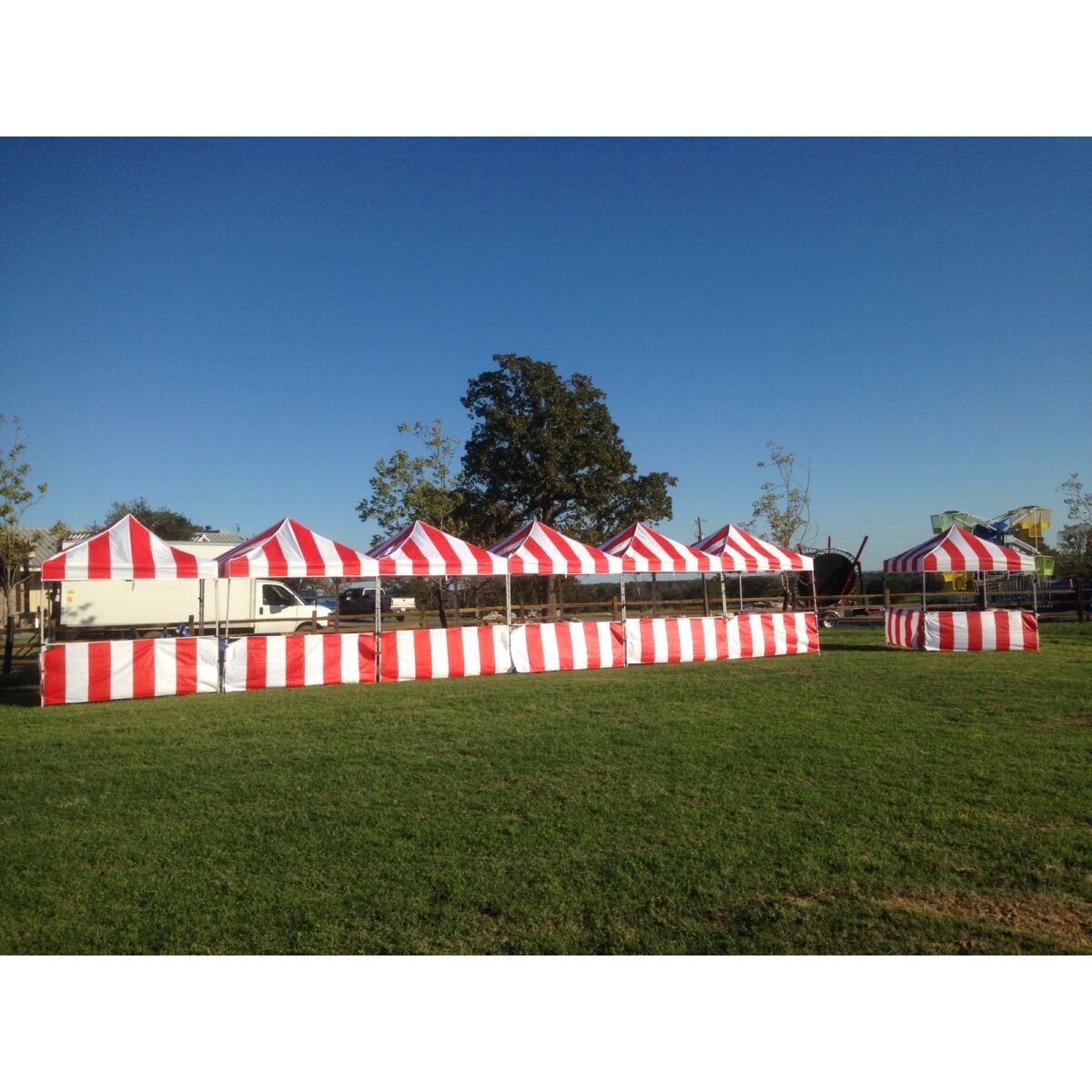 RED/WHITE CARNIVAL TENT - TEXAS ENTERTAINMENT